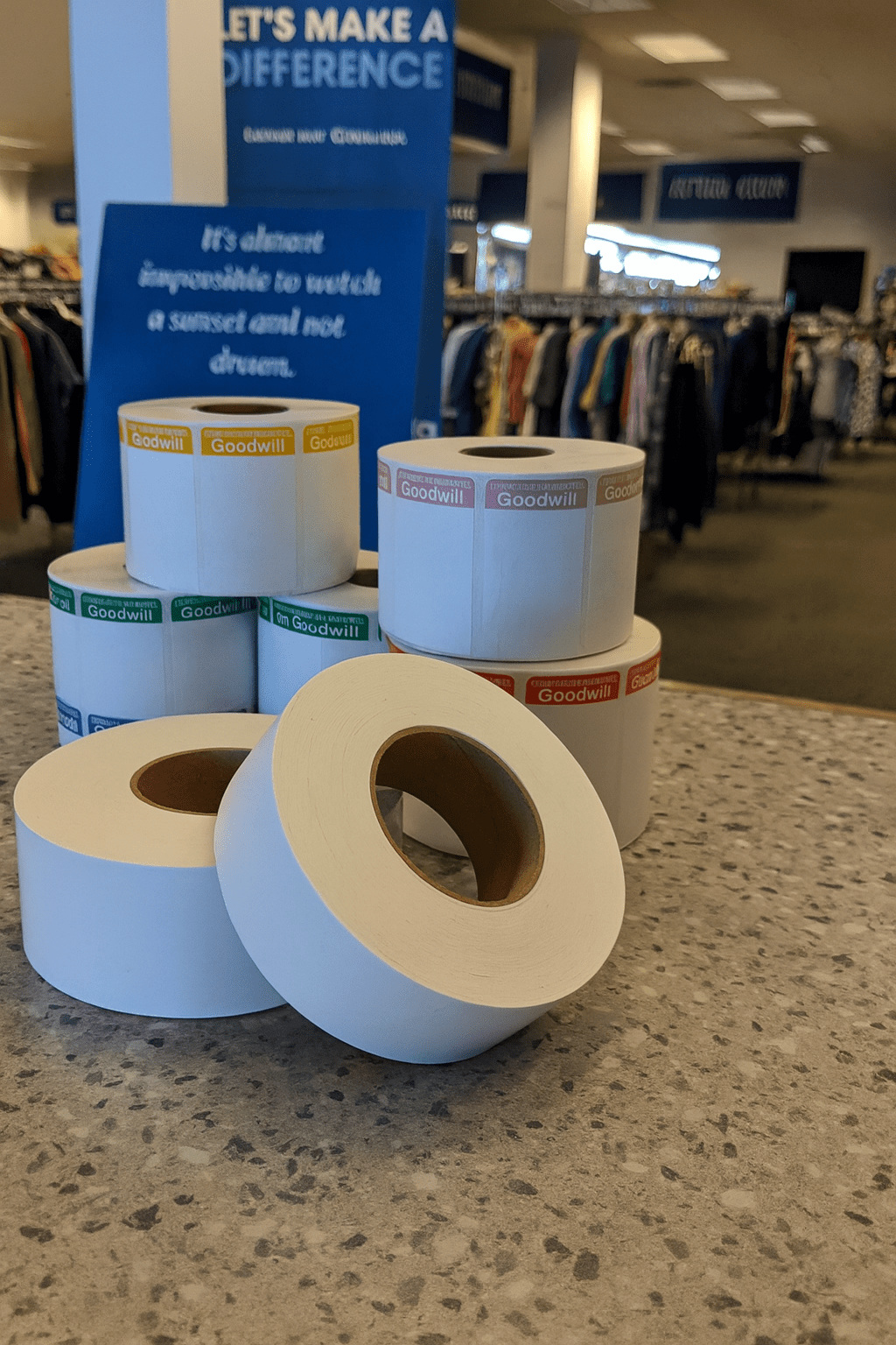 Thermal Direct Plain White Tag - Freedom Distribution